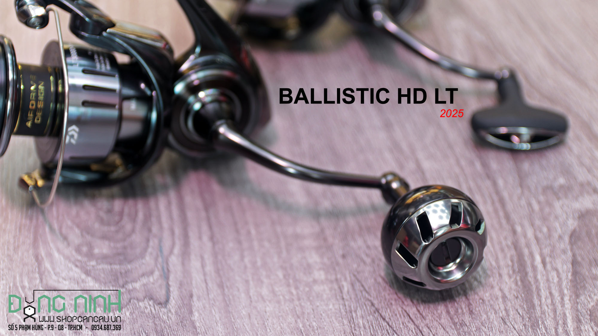 Máy câu Daiwa Ballistic HD LT 2025 - Máy câu cao cấp chống nước, siêu bền và mạnh mẽ